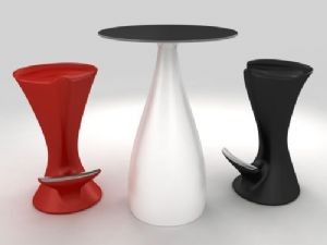 TABURETE ZEUS POLIETILENO INOX · Mobiliario exterior hosteleria